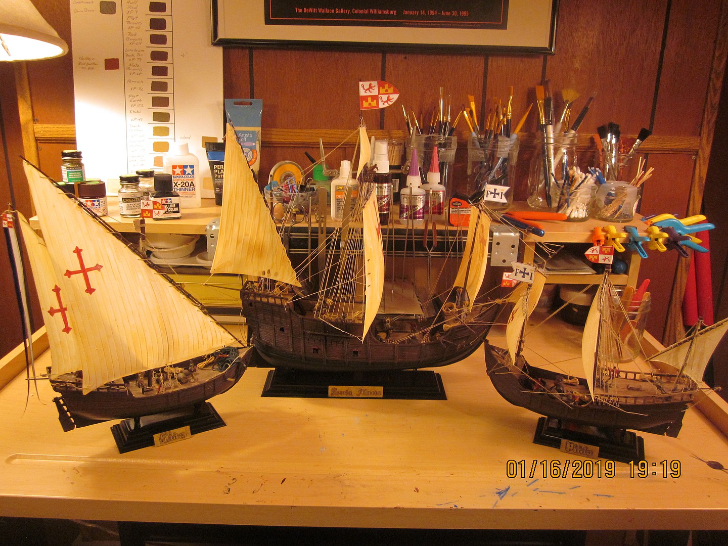 Christopher Columbus Sailing Ship -- Plastic Model Sailing Ship Kit ...