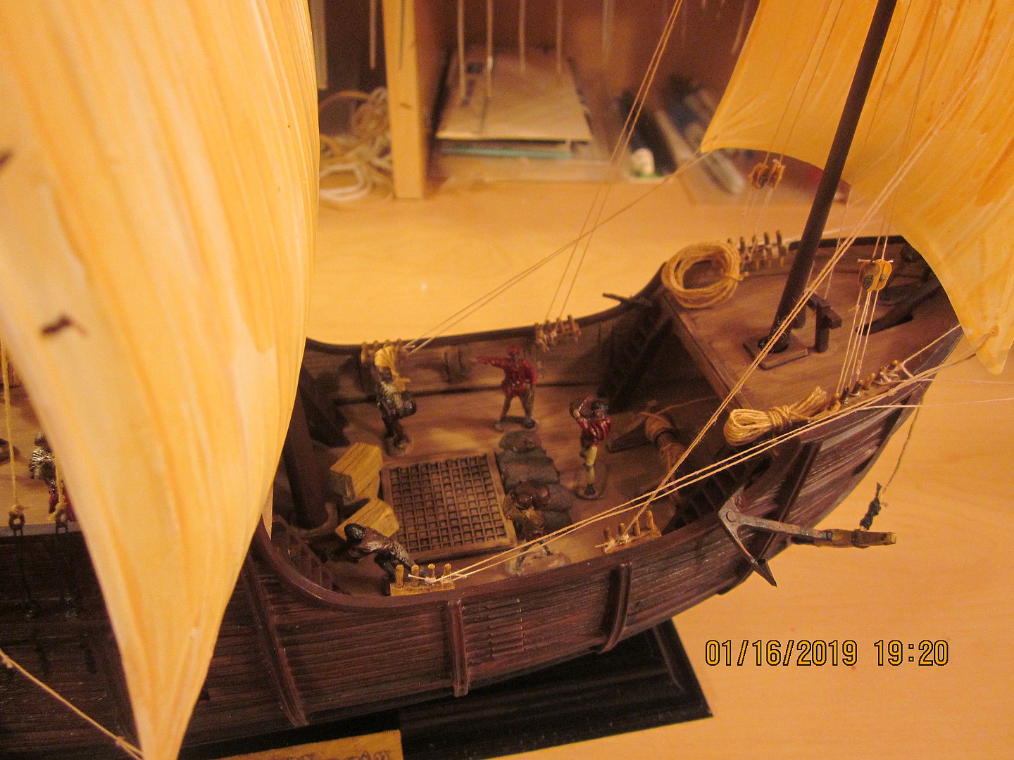 Christopher Columbus Sailing Ship -- Plastic Model Sailing Ship Kit ...