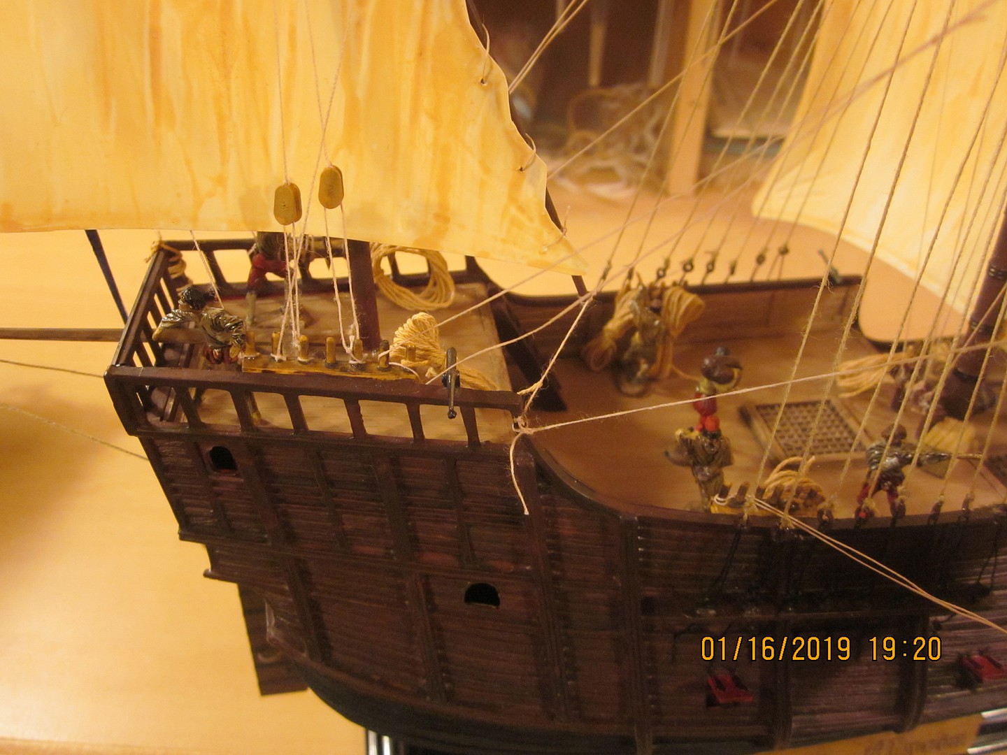 Christopher Columbus Sailing Ship -- Plastic Model Sailing Ship Kit ...