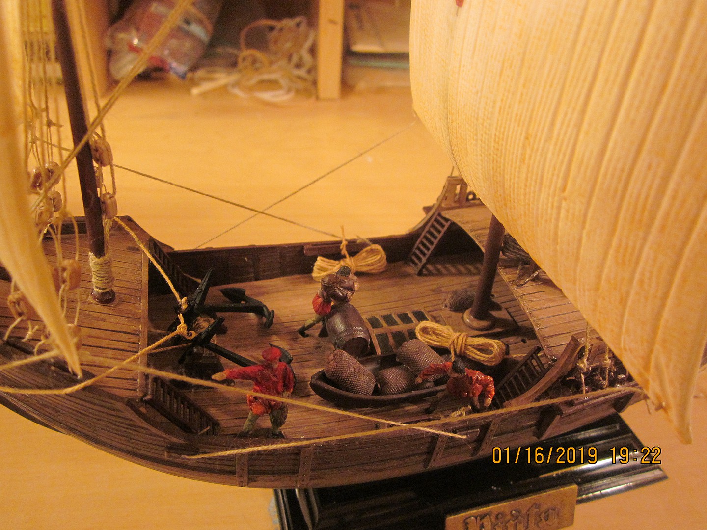 Christopher Columbus Sailing Ship -- Plastic Model Sailing Ship Kit ...