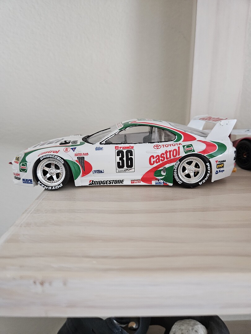 Castrol Toyota Toms Supra GT Racecar -- Plastic Model Car Kit -- 1/24 ...