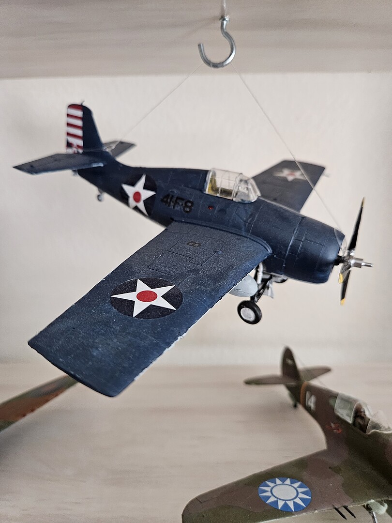 Grumman F4F-4 Wildcat Fighter Aircraft -- Plastic Model Airplane Kit ...