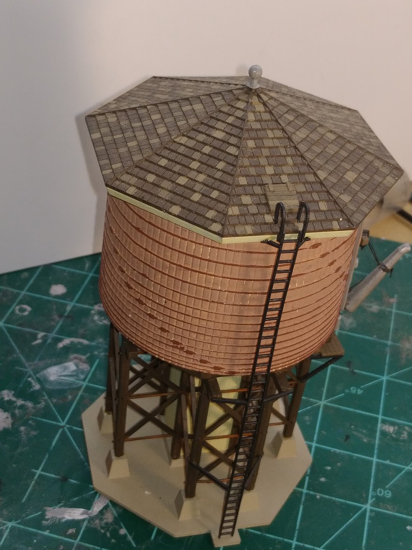 Wood Water Tank - Built-ups - Assembled - Yellow Ochre -- HO Scale ...