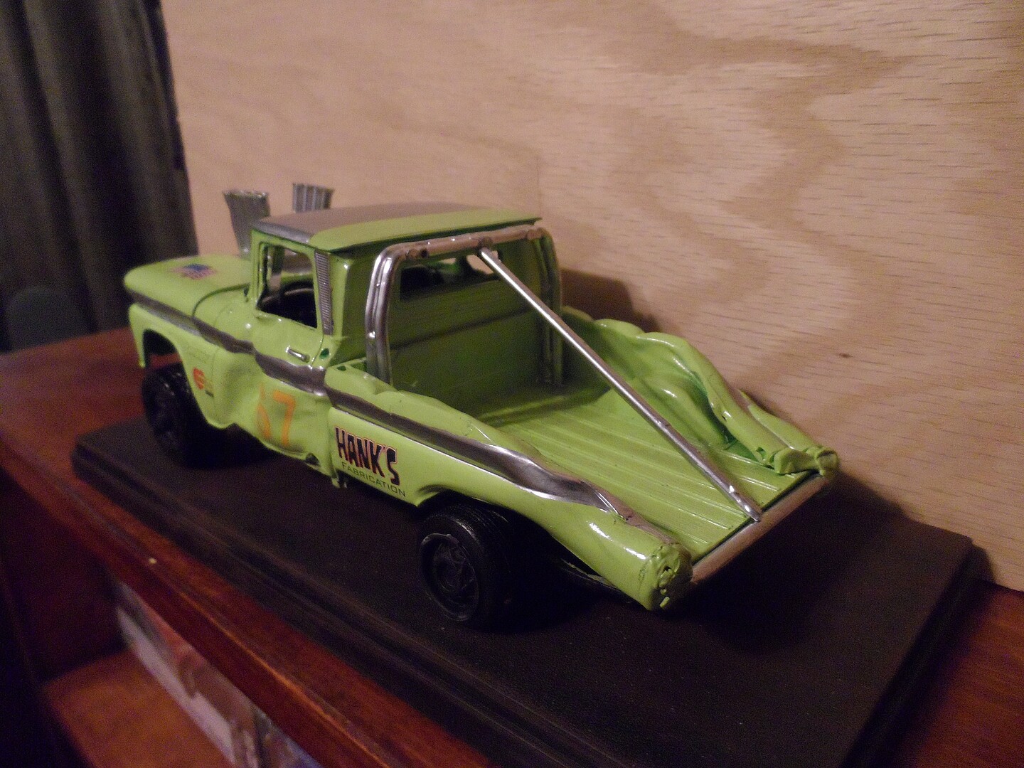 1960 Chevy Custom Fleetside Pickup with Go Kart -- Plastic Model Truck ...