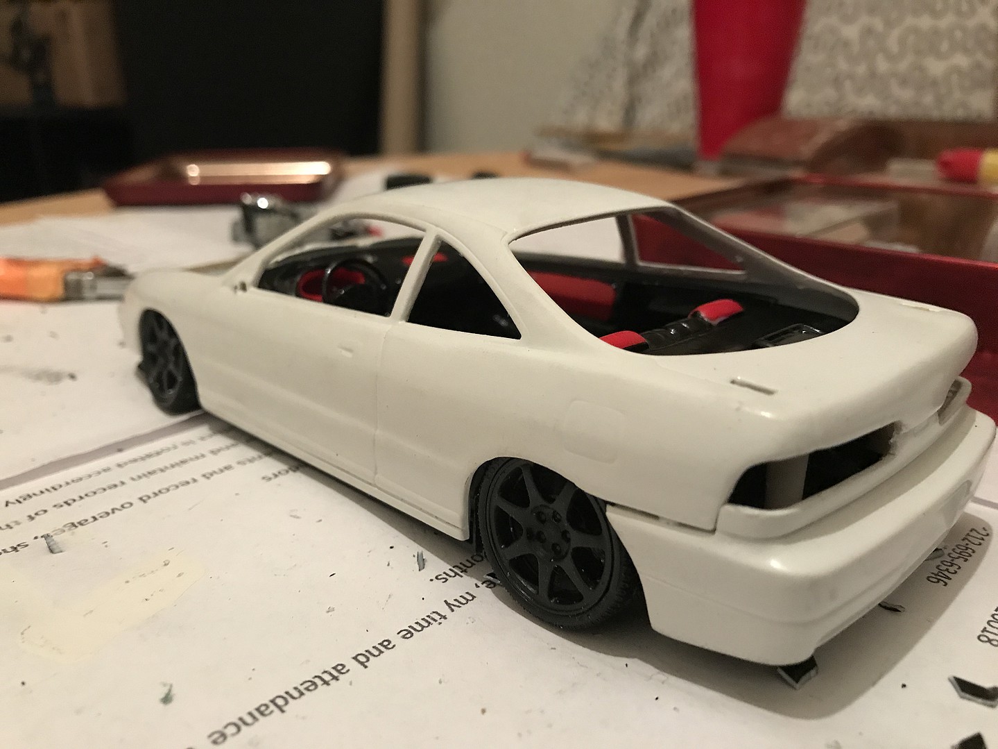 Acura Integra -- Plastic Model Car Kit -- 1/25 Scale -- #854311 ...