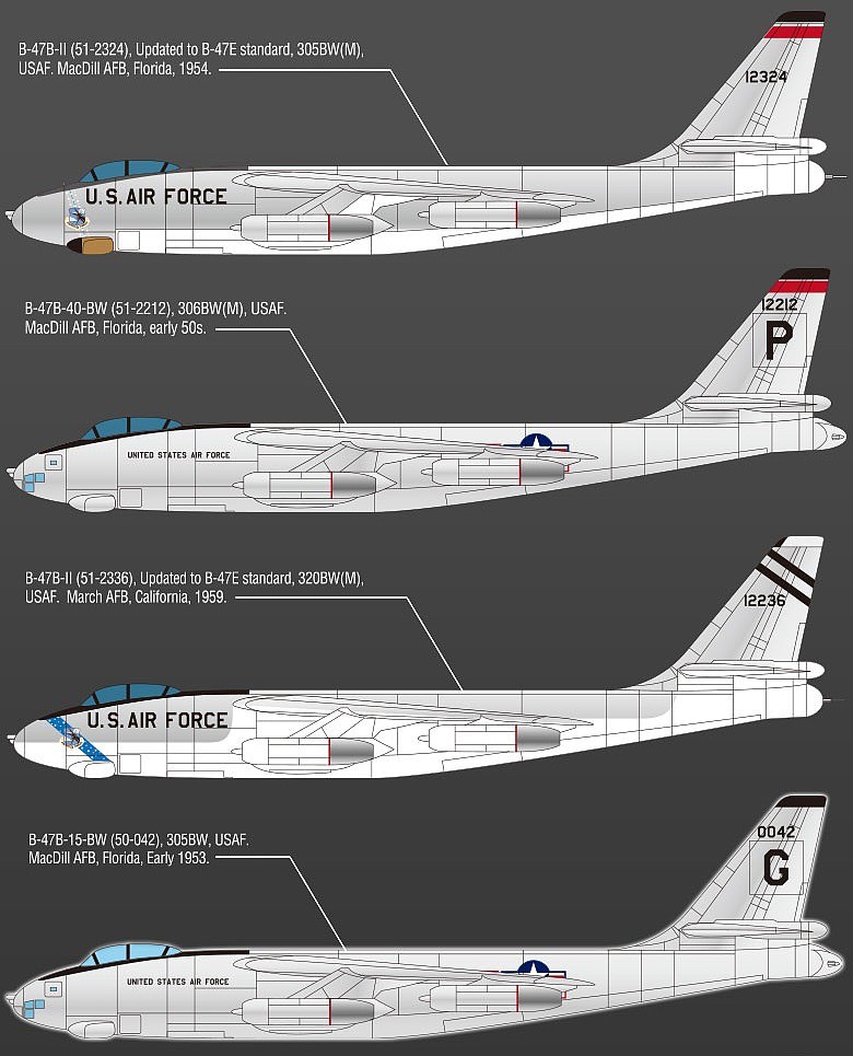 B-47 US Air Force -- Plastic Model Airplane Kit -- 1/144 Scale ...