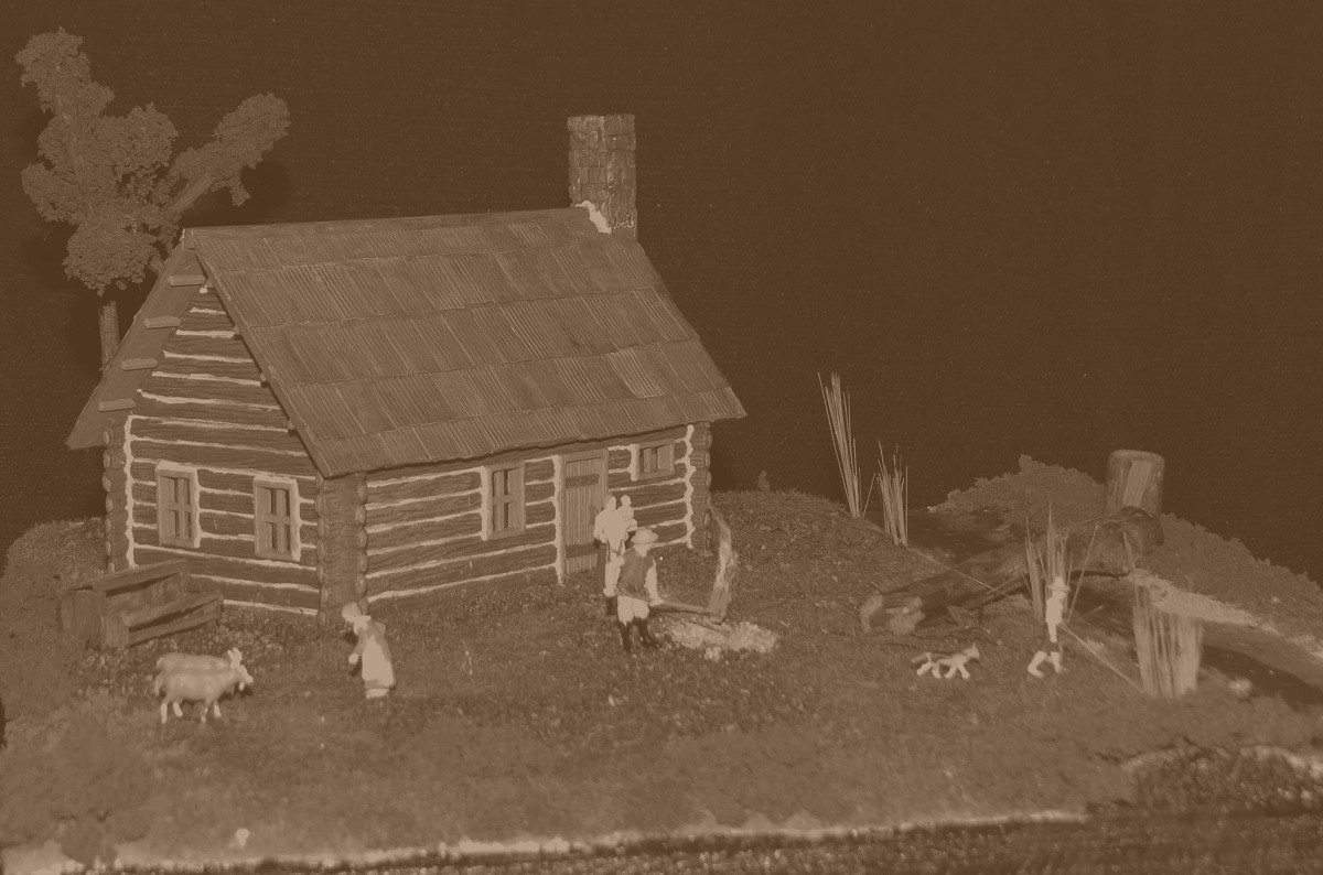 Russian Log House (2) (Snap) -- Plastic Model Military Diorama Kit -- 1 ...