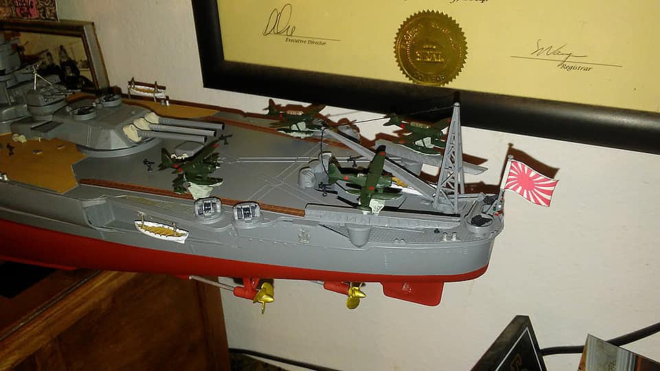 Japanese Yamato Battleship Boat -- Plastic Model Military Ship Kit -- 1 ...