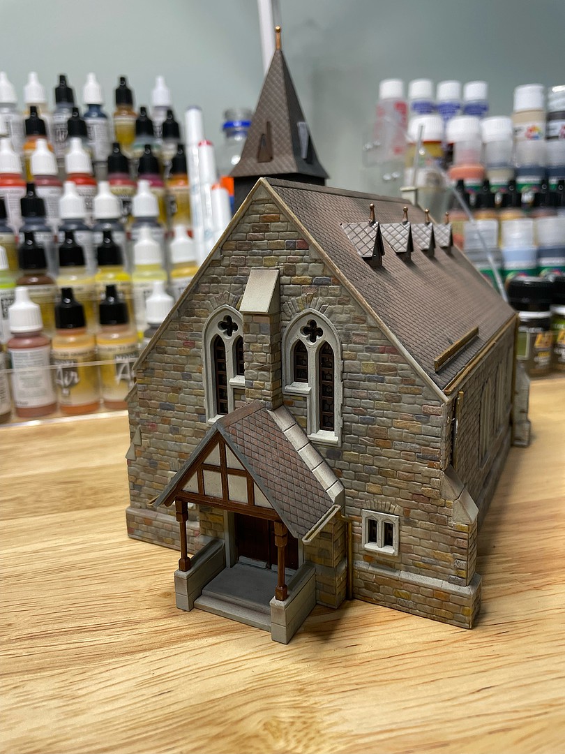 Gallery Pictures Kibri Westerwald Church w/Wall Kit HO Scale Model ...