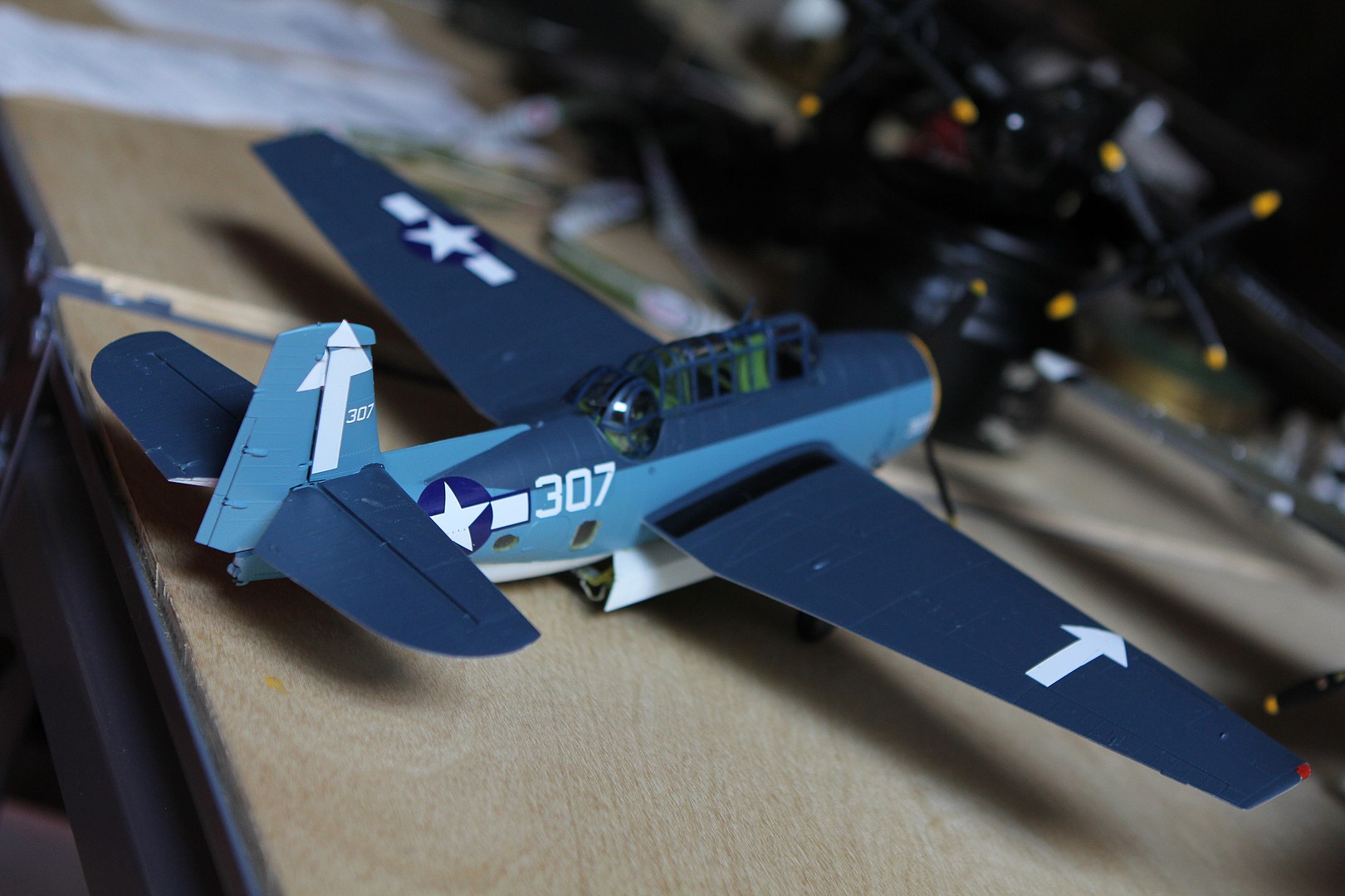 TBM-3 Avenger Bunker Hill -- Plastic Model Airplane Kit -- 1/48 Scale ...