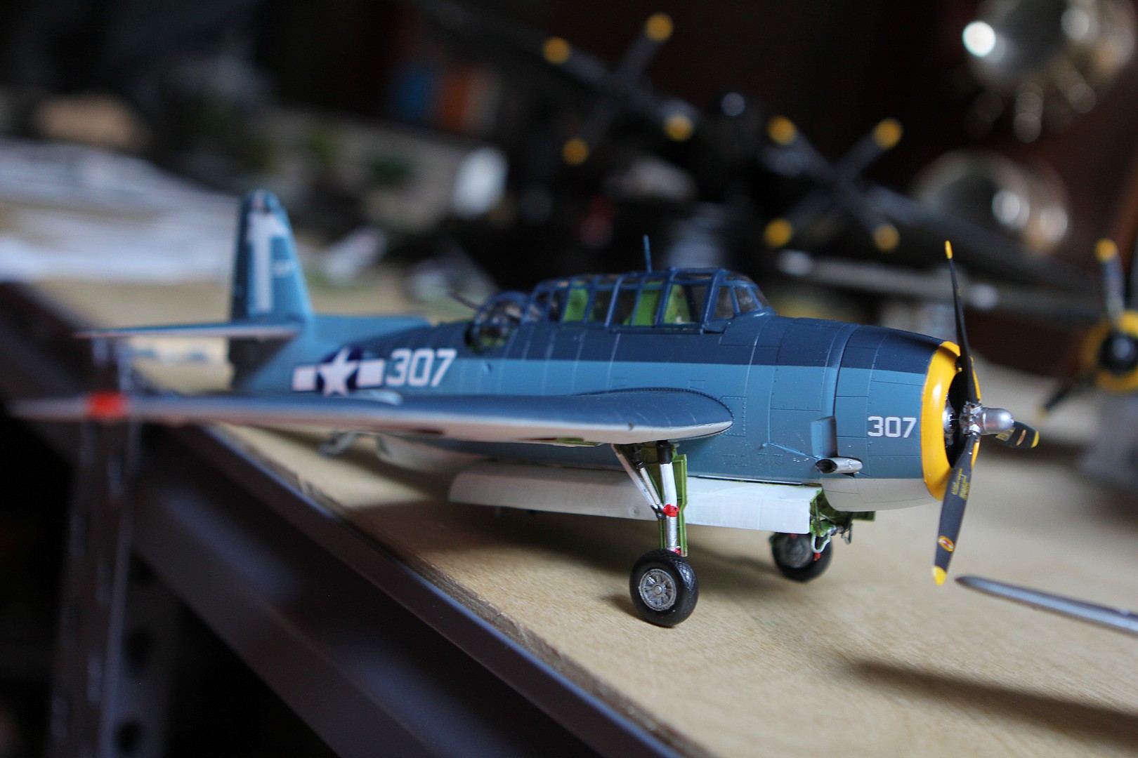 TBM-3 Avenger Bunker Hill -- Plastic Model Airplane Kit -- 1/48 Scale ...