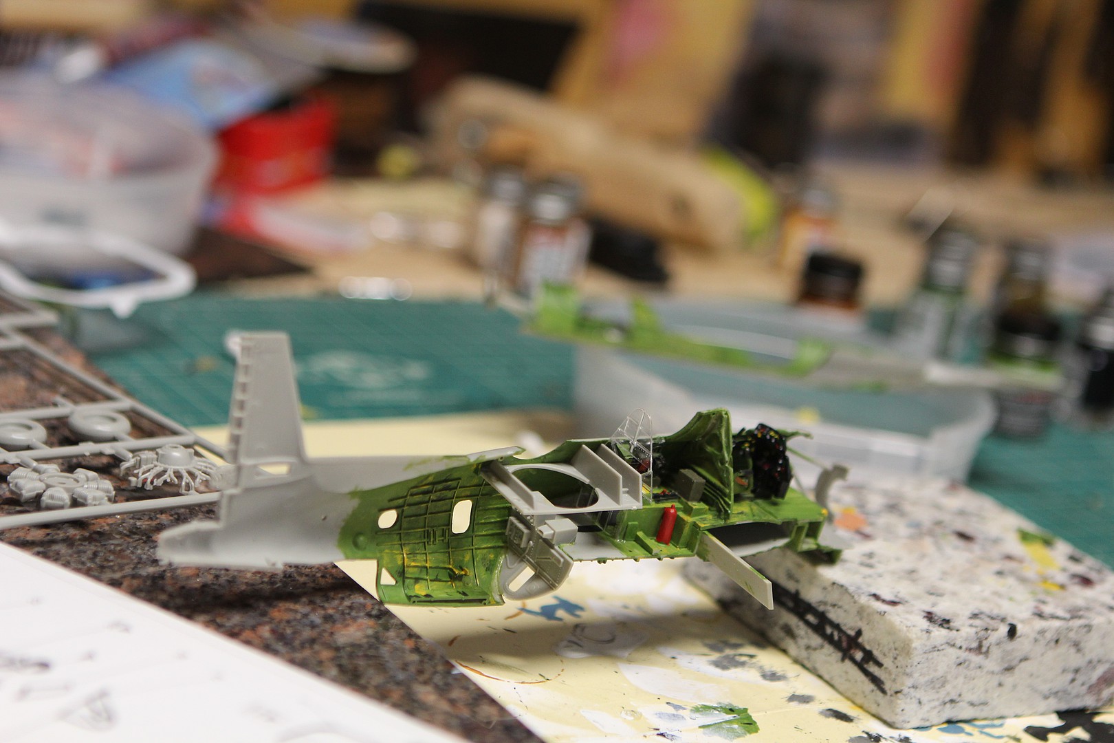 TBM-3 Avenger Bunker Hill -- Plastic Model Airplane Kit -- 1/48 Scale ...