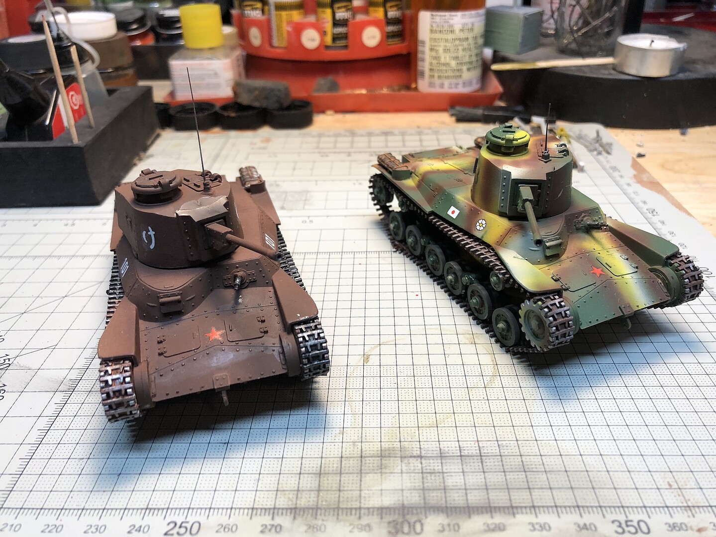 Japanese Medium Tank (Type 97 Chi-Ha) -- Plastic Model Military Vehicle ...