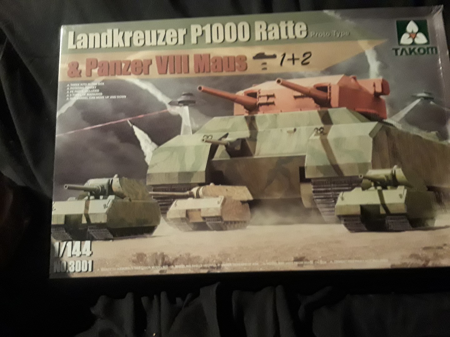 WWII HBT Landkreuzer P1000 Ratte 3'n1' -- Plastic Model Military ...