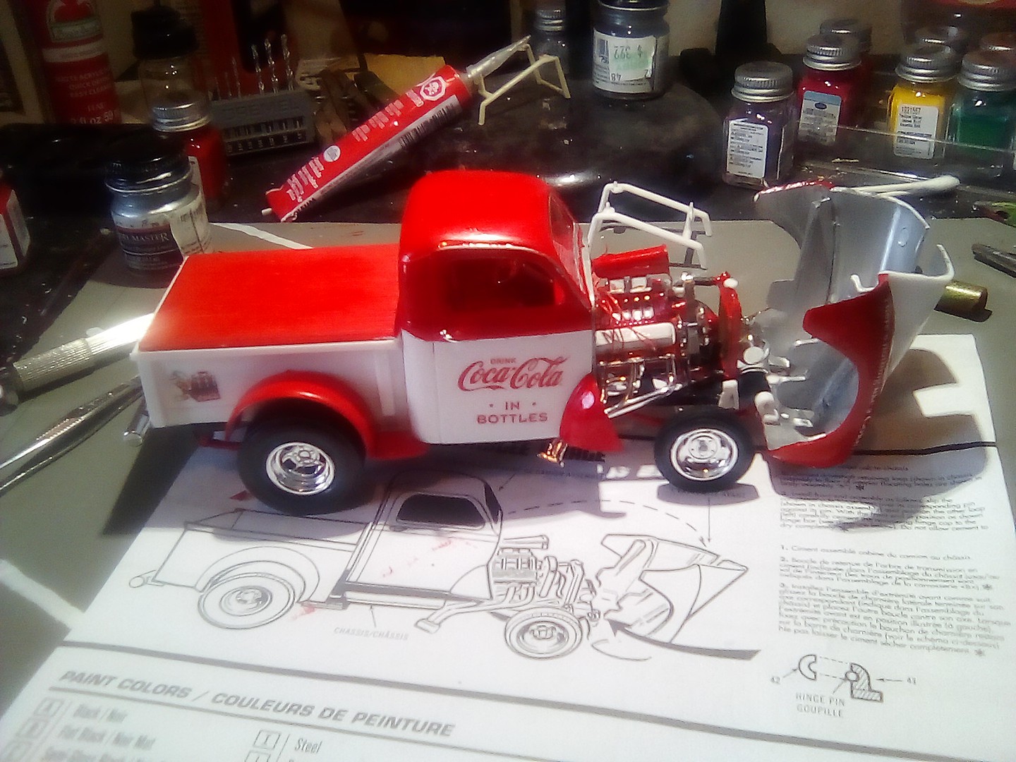 1940 Willys Pickup Coke -- Plastic Model Truck Kit -- 1/25 Scale ...