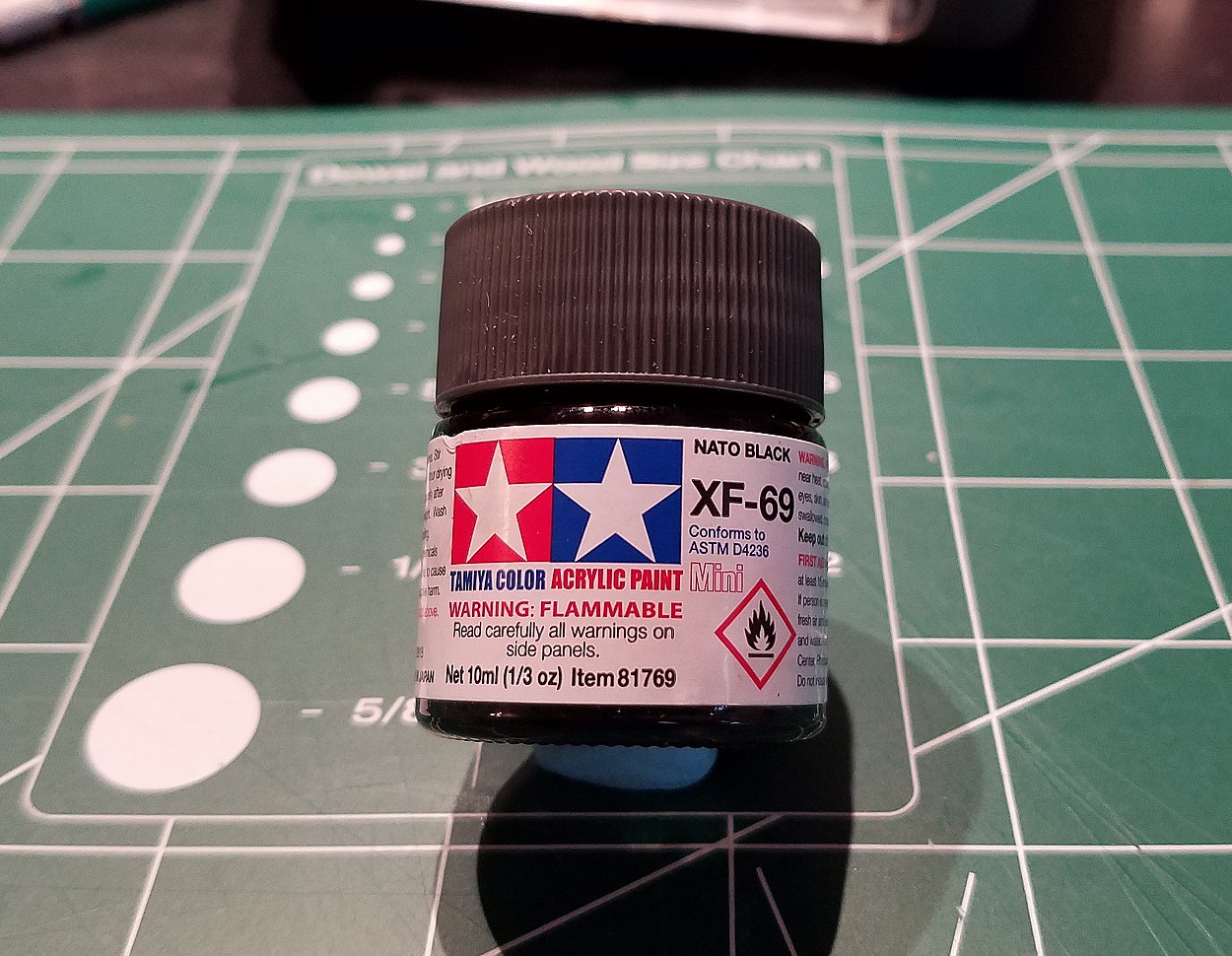 Gallery Pictures Tamiya Acrylic Mini XF69 NATO Black 1/3 oz Hobby and ...