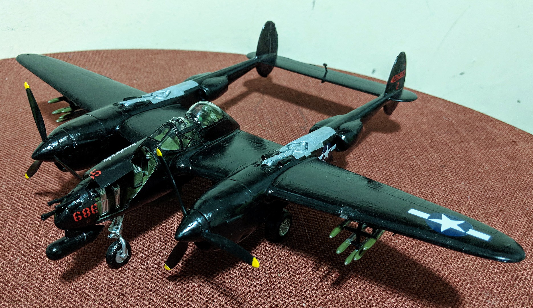 P-38J Lightning -- Plastic Model Airplane Kit -- 1/48 Scale -- #855479 ...