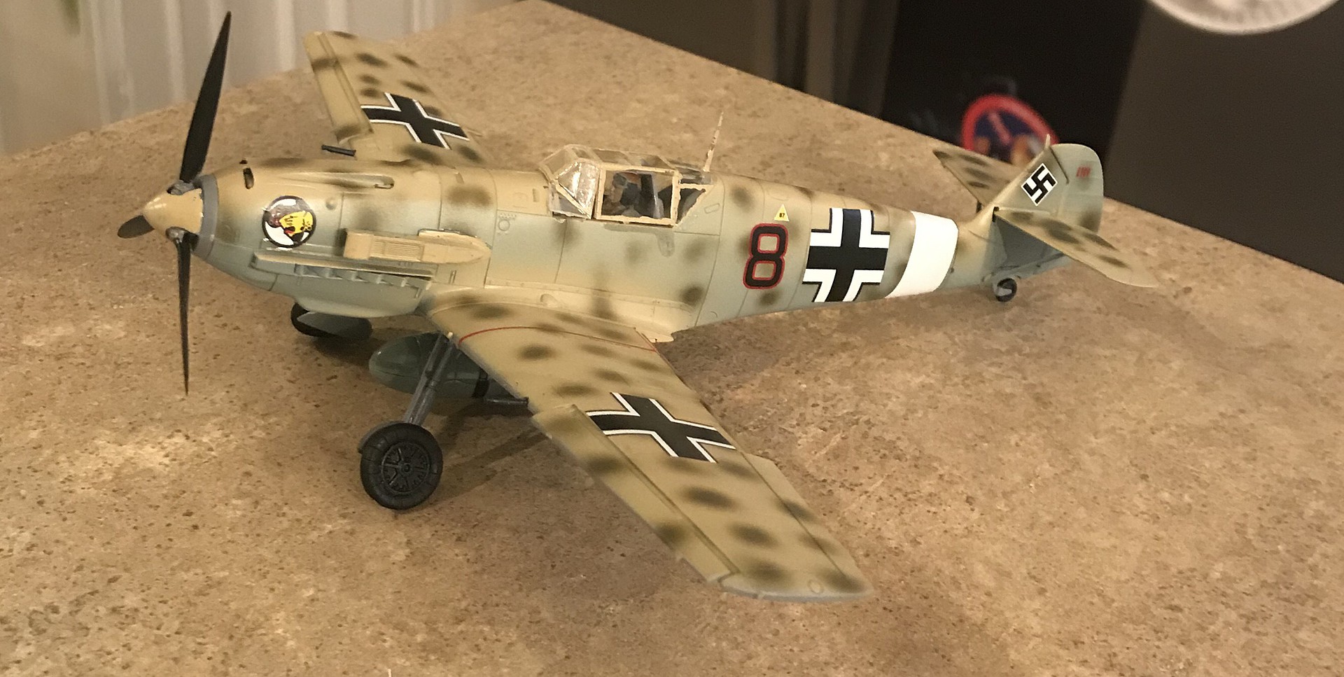Gallery Pictures Tamiya Messerschmitt Bf109E-4/7 Tropical Fighter WWII Plastic Model Airplane ...