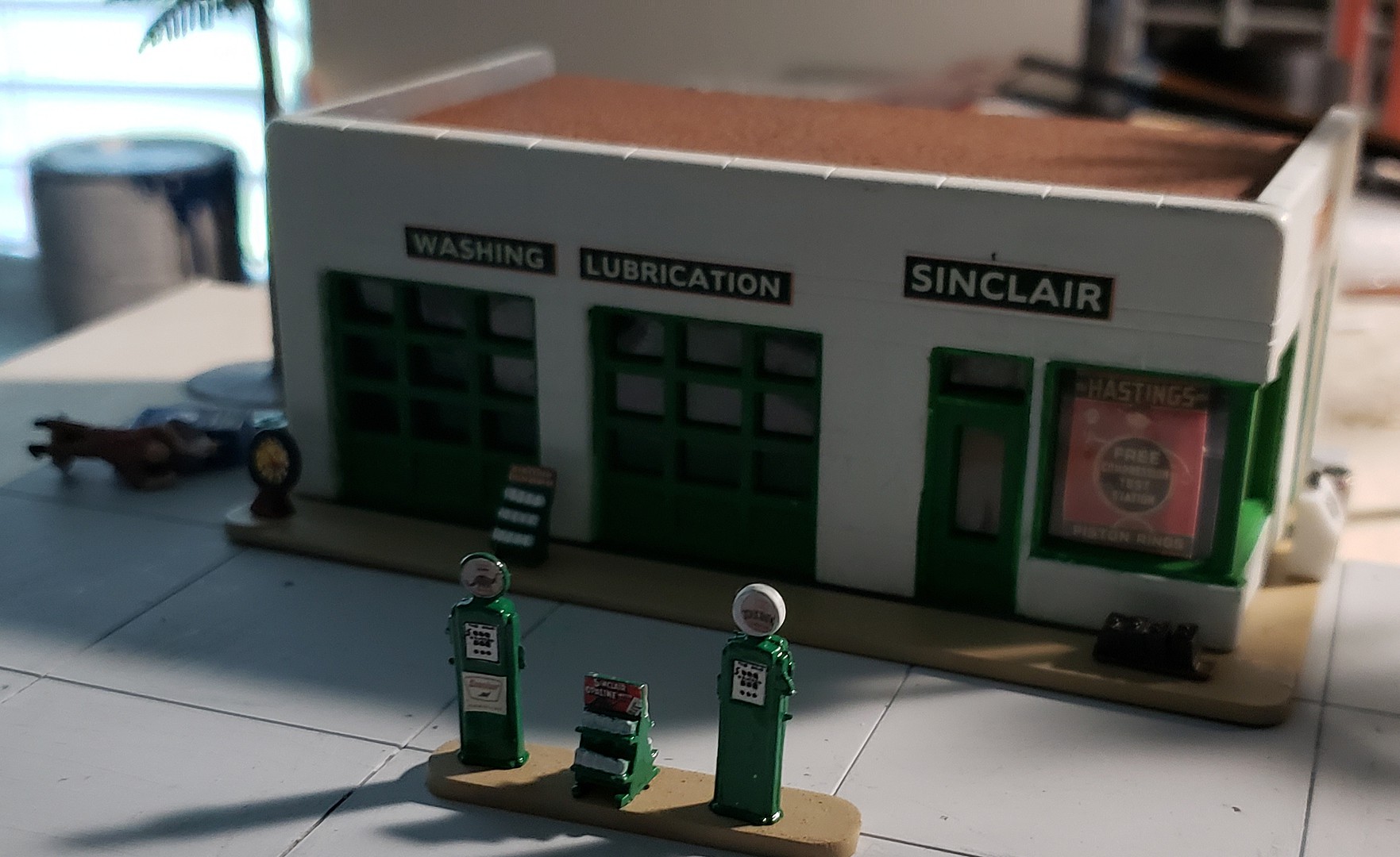 1930s Crafton Avenue Service Station Kit -- HO Scale Model Railroad ...