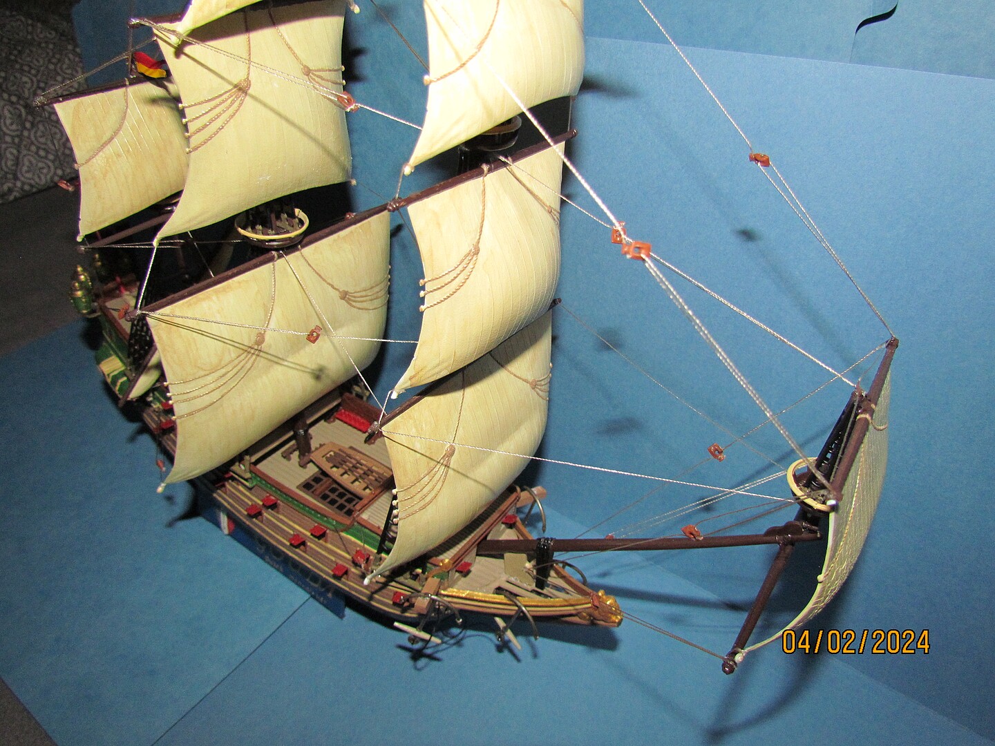 Gouda Dutch Man of War Sailing Boat -- Plastic Model Military Ship Kit ...
