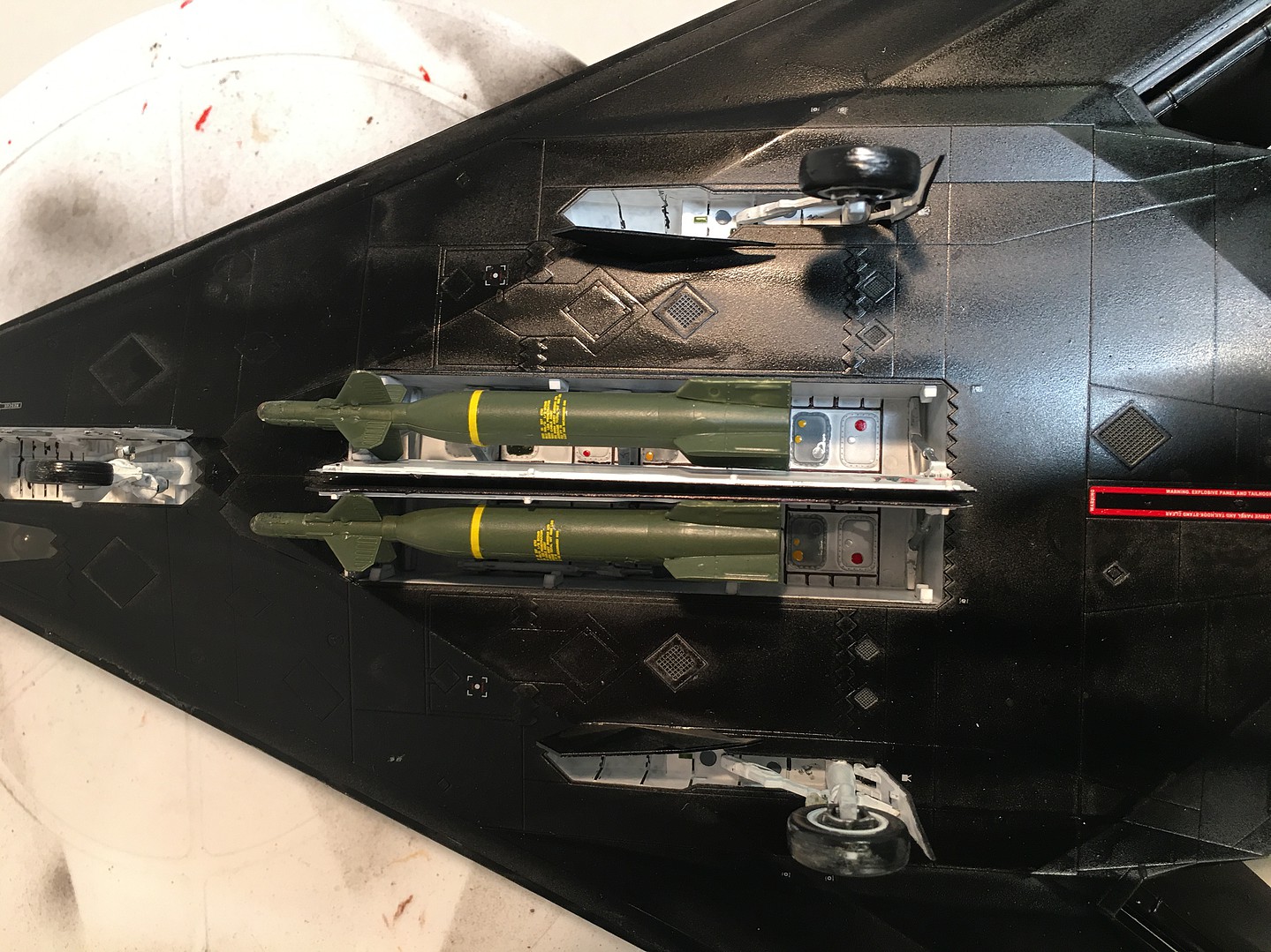 Lockheed F-117A Nighthawk Stealth Aircraft -- Plastic Model Airplane ...