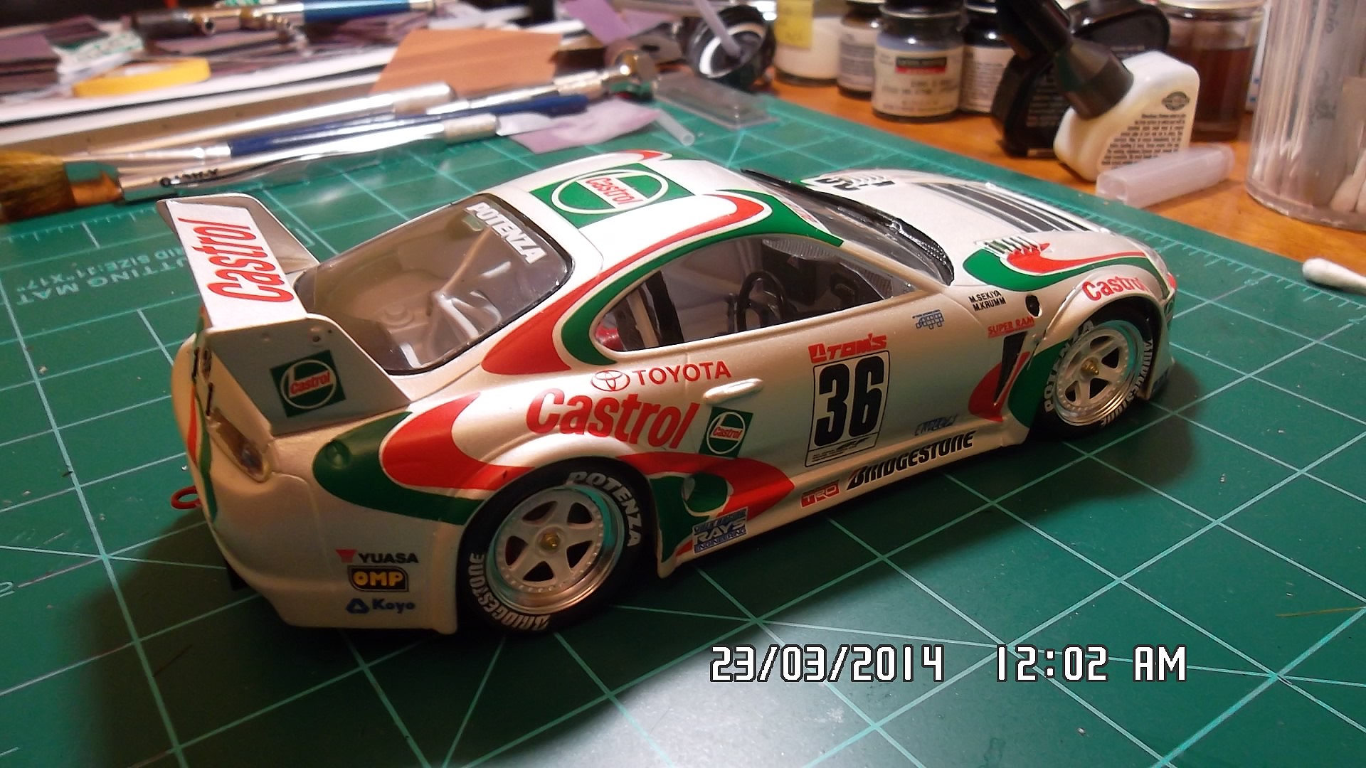 Castrol Toyota Toms Supra GT Racecar -- Plastic Model Car Kit -- 1/24 ...