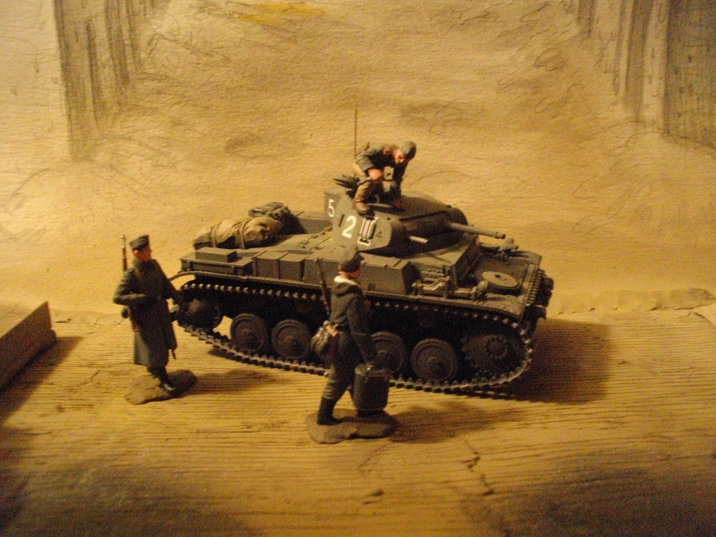 German Panzerkampfwagen II -- Plastic Model Military Vehicle Kit -- 1/ ...