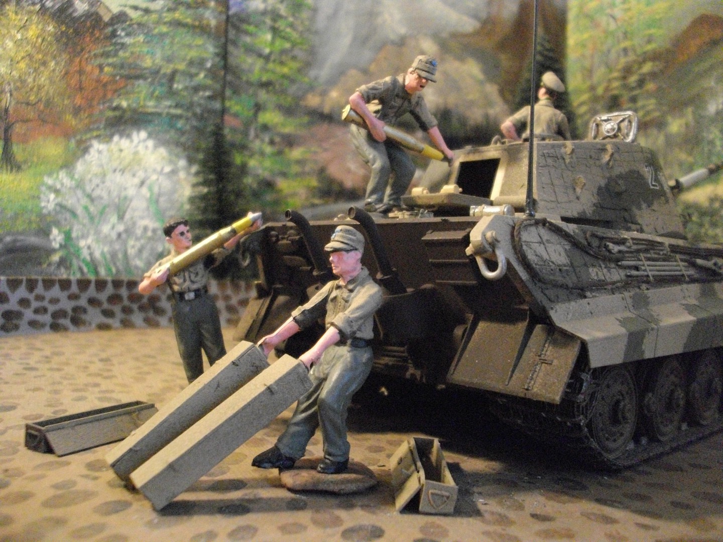 German Morser Karl Artillery Crew Figure Set Pictures