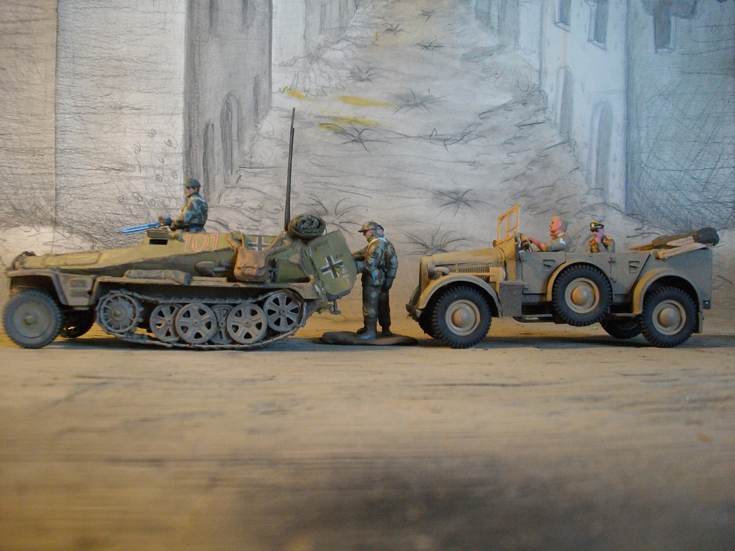 German Horch Kfz15 Vehicle -- Plastic Model Military Vehicle Kit -- 1/ ...