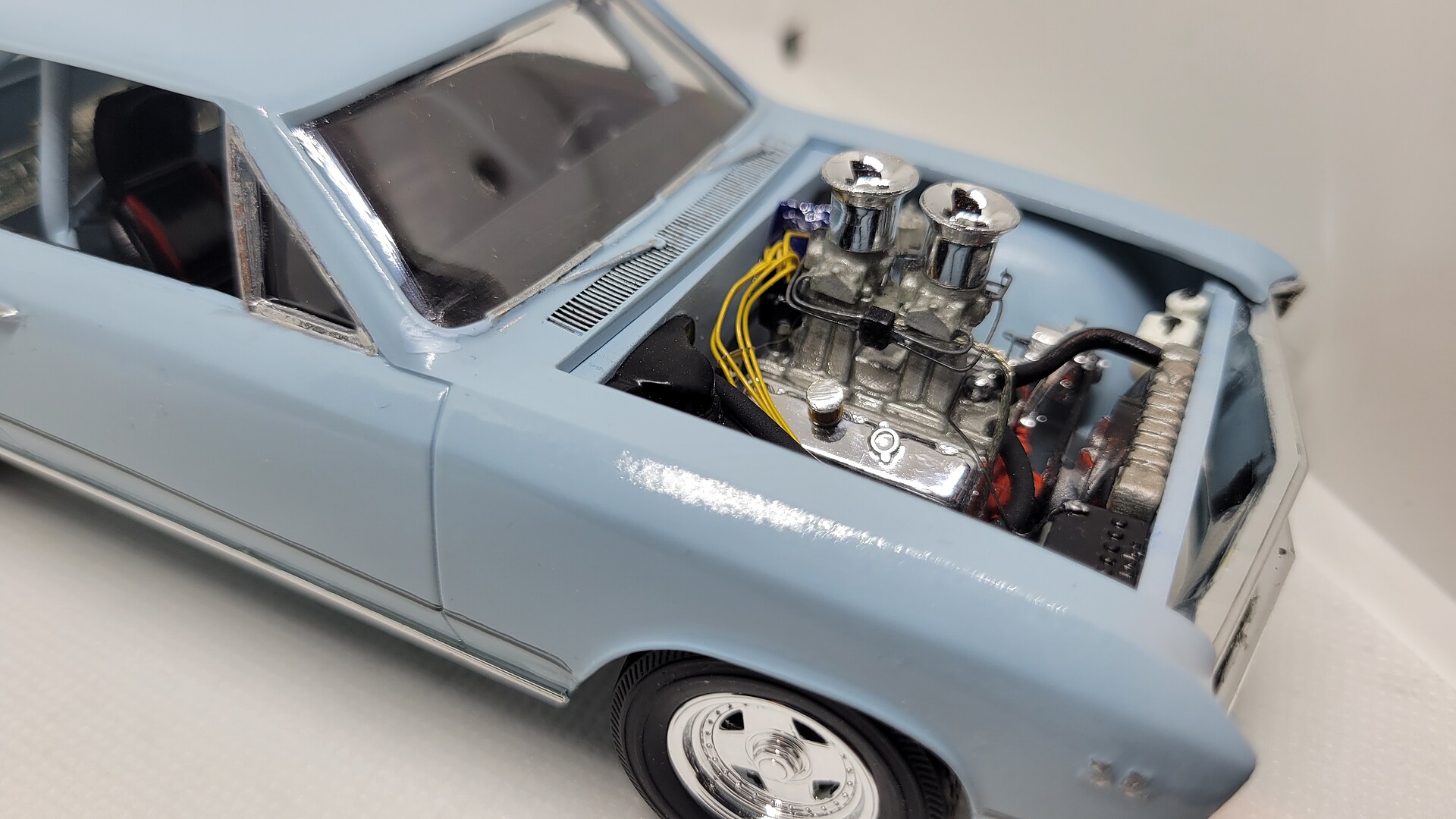 1967 Chevy Chevelle Pro Street Car -- 1/25 Scale -- Plastic Model Car ...