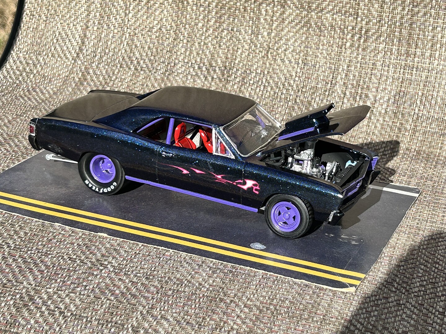 1967 Chevy Chevelle Pro Street Car -- 1/25 Scale -- Plastic Model Car ...