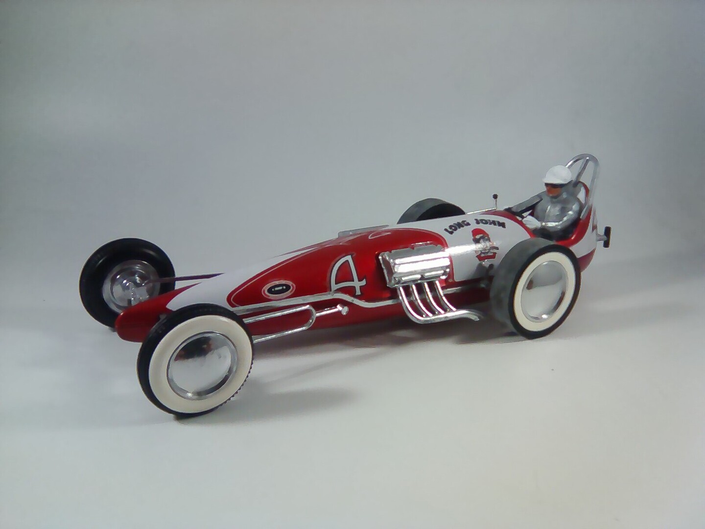 Long John Streamlined Dragster (Monogram) -- Plastic Model Dragster Kit ...