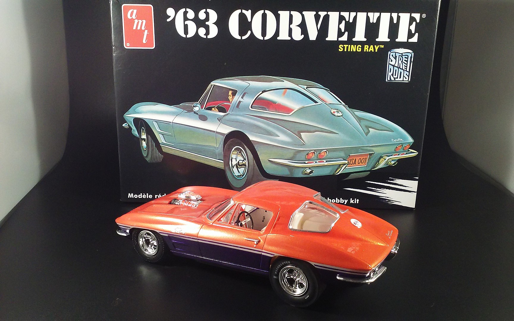 1963 CORVETTE -- Plastic Model Car Kit -- 1/25 Scale -- #861 pictures ...