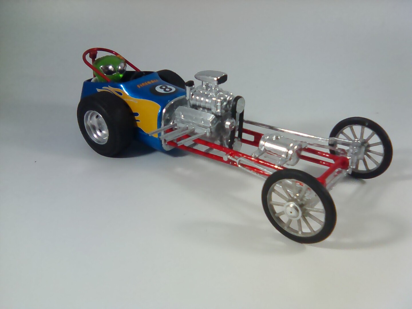 Fireball Slingshot Dragster -- Plastic Model Car Truck Vehicle -- 1/24 ...