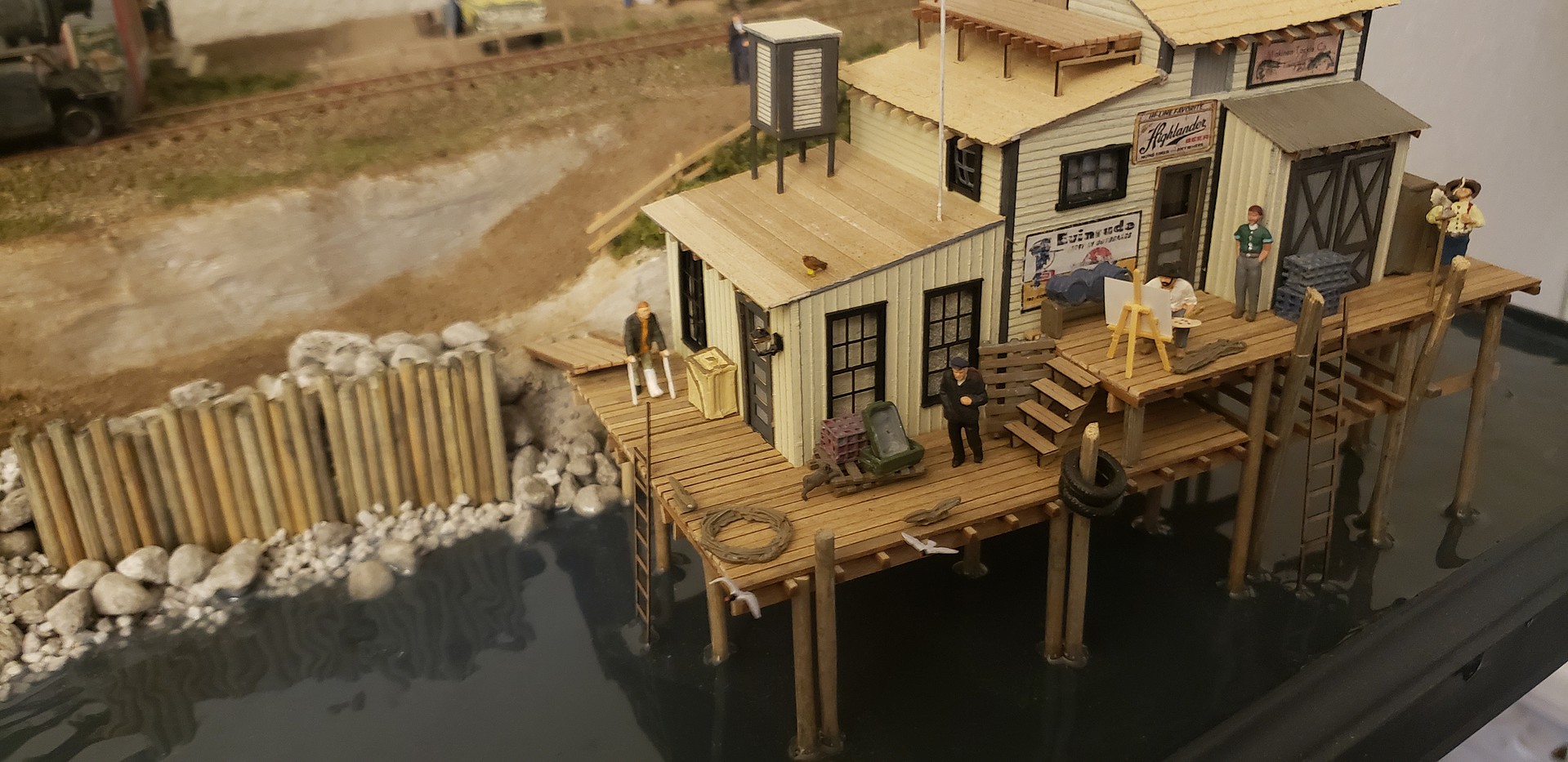 Dock House Cundy Harbor -- HO Scale Model Railroad Building Kit ...