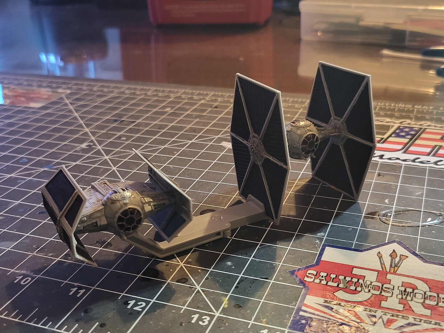 Star Wars - Tie Advanced x1 & Tie Fighter -- Science Fiction Plastic ...