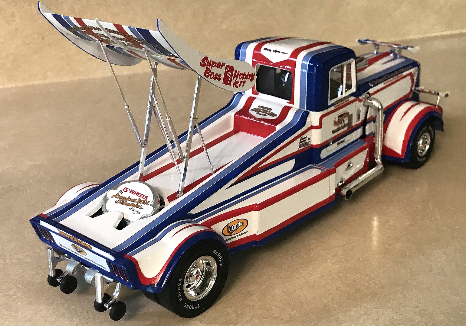 T Malone Kenworth Super Boss Drag Truck -- Plastic Model Truck Kit -- 1 ...