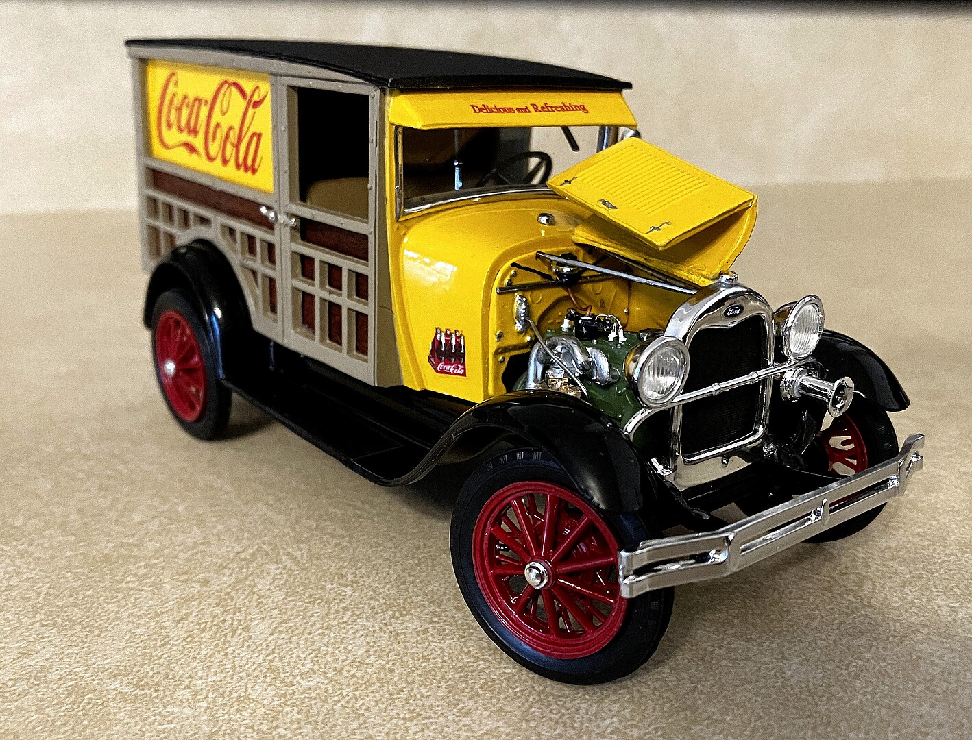 Coke 1929 Ford Woody Pickup Truck -- Plastic Model Truck Vehicle Kit ...