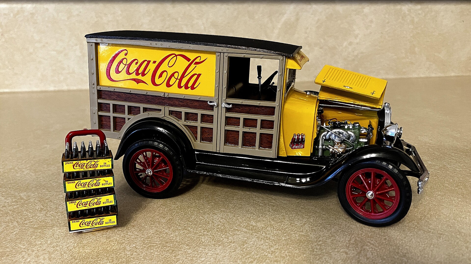 Coke 1929 Ford Woody Pickup Truck -- Plastic Model Truck Vehicle Kit ...