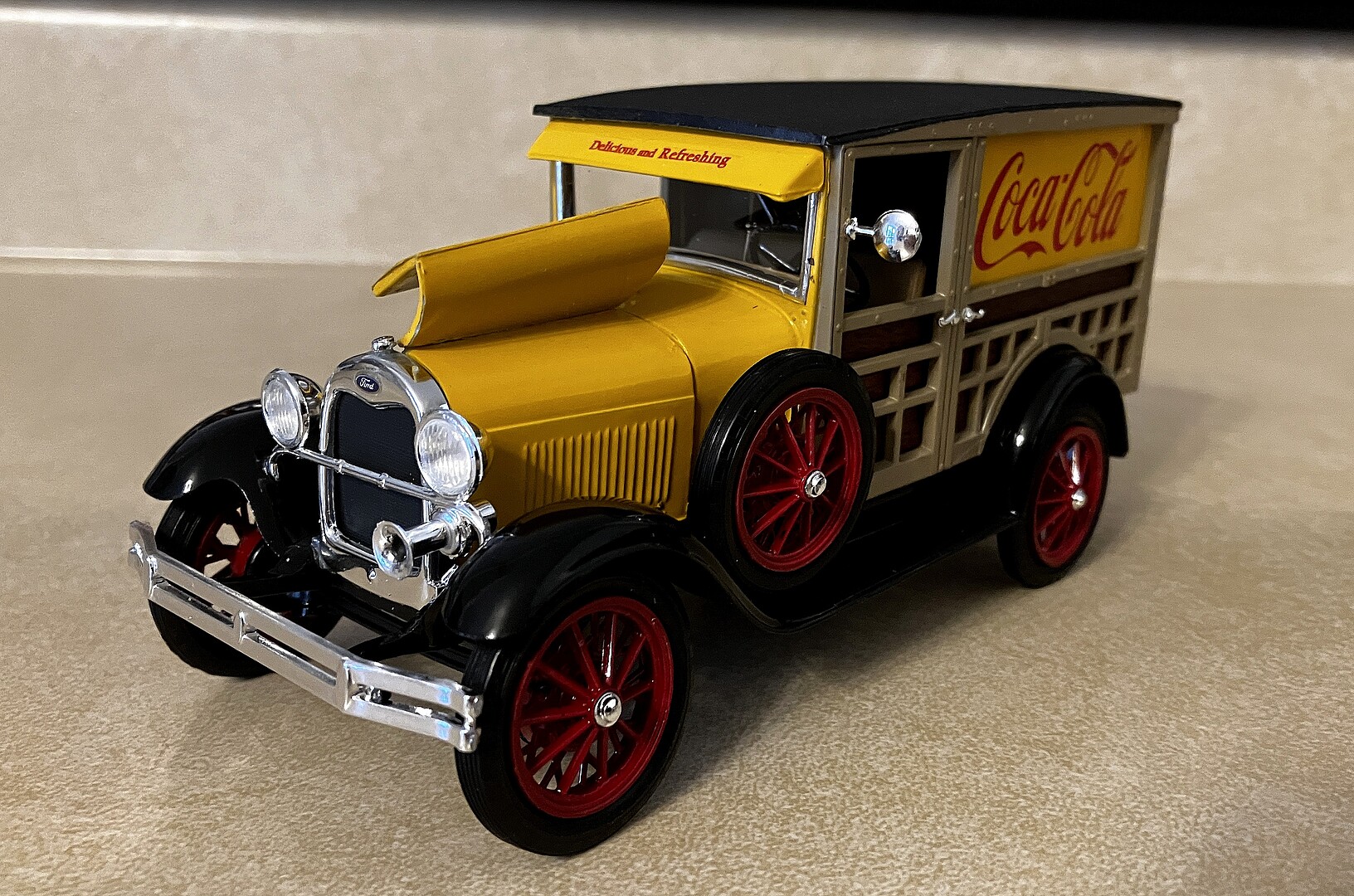 Coke 1929 Ford Woody Pickup Truck -- Plastic Model Truck Vehicle Kit ...