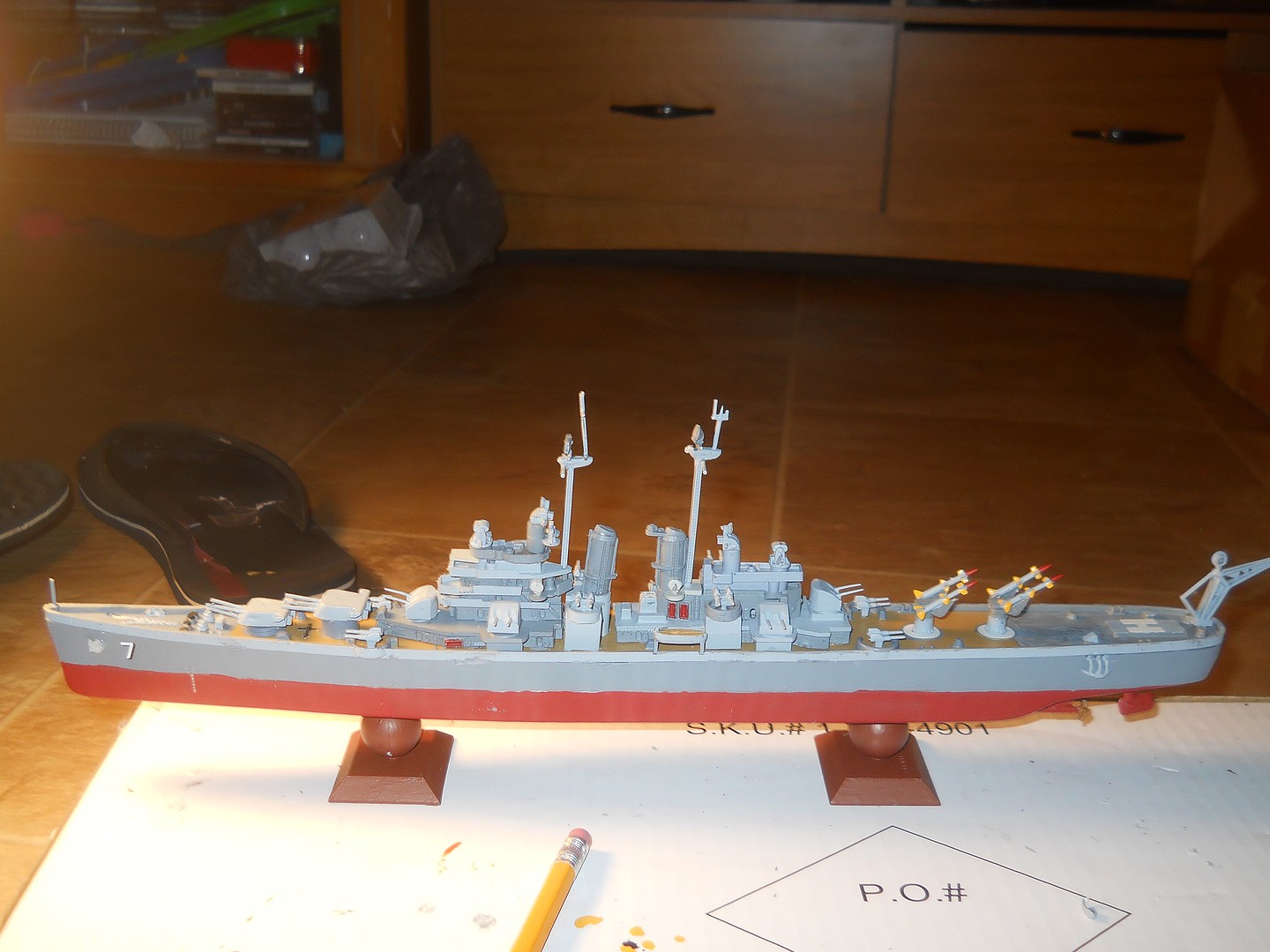 USS Springfield -- Plastic Model Military Ship Kit -- 1/500 Scale ...