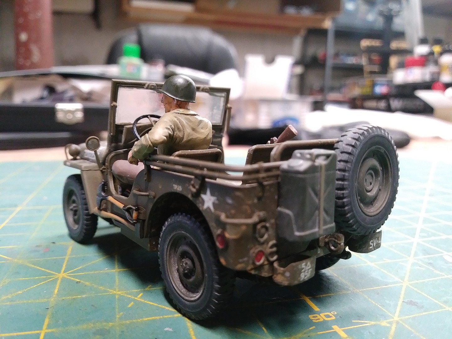 US Willys MB Jeep -- Plastic Model Military Vehicle Kit -- 1/35 Scale ...