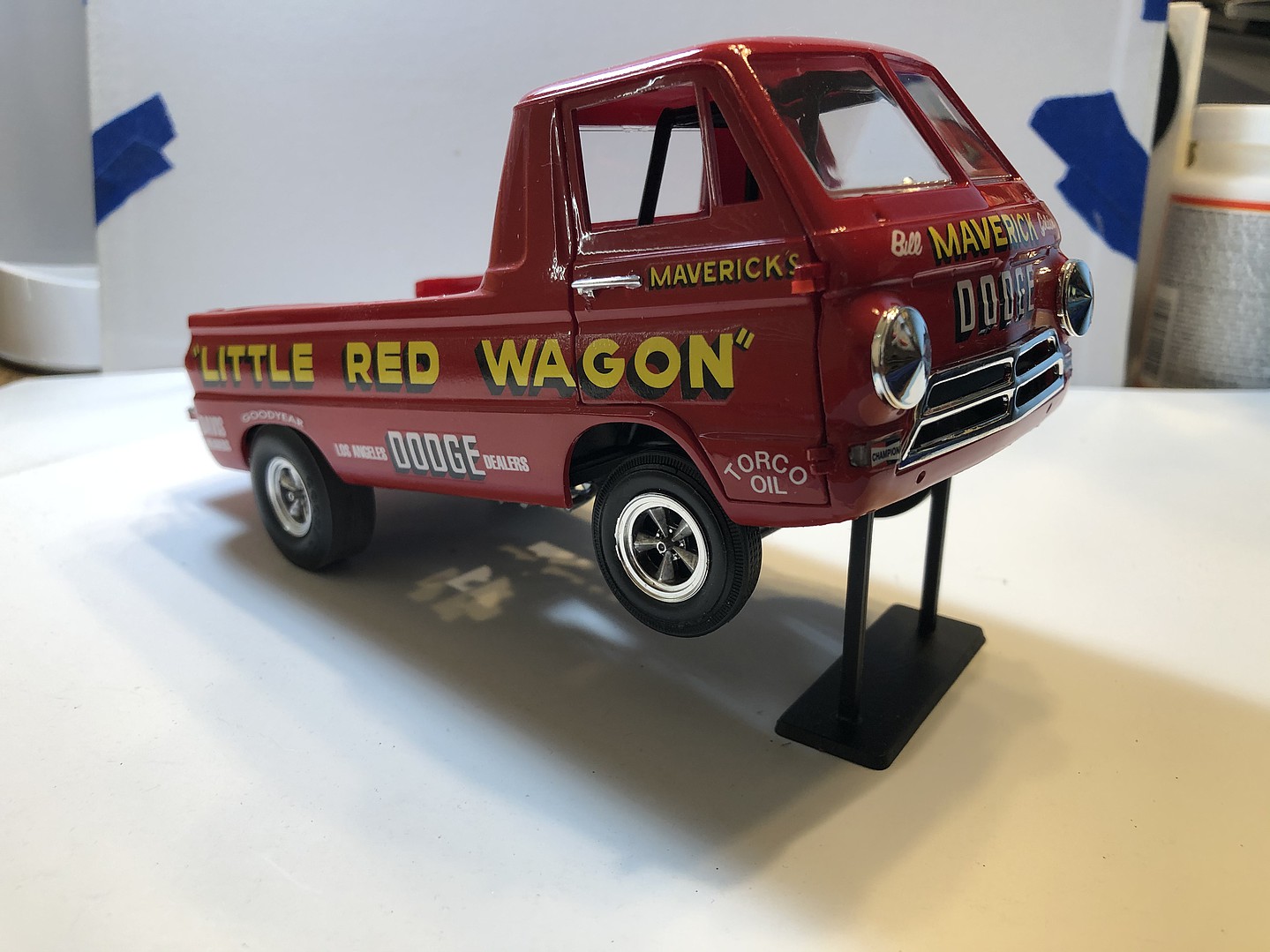 Little Red Wagon -- Plastic Model Truck Kit -- 1/25 Scale -- #hl115-12 ...