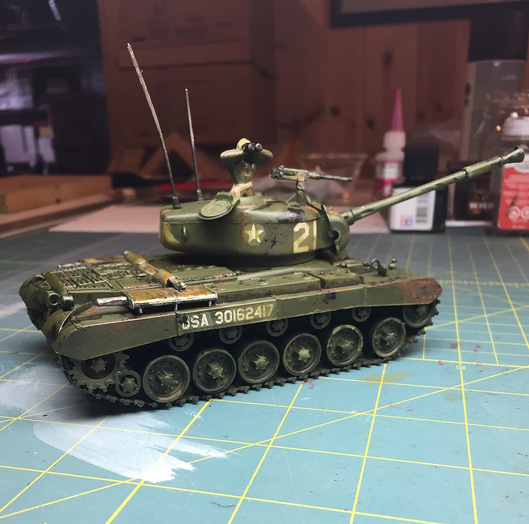 Gallery Pictures Atlantis US M-46 Patton Tank Plastic Model Military ...