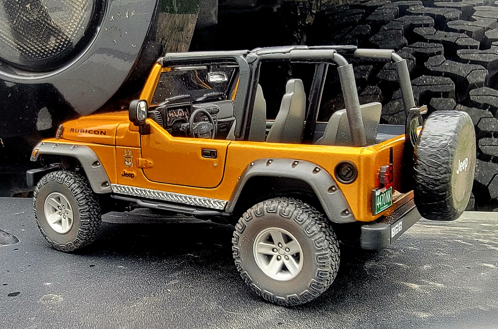 Jeep Wrangler Rubicon -- Plastic Model Jeep Kit -- 1/25 Scale -- #4501 ...