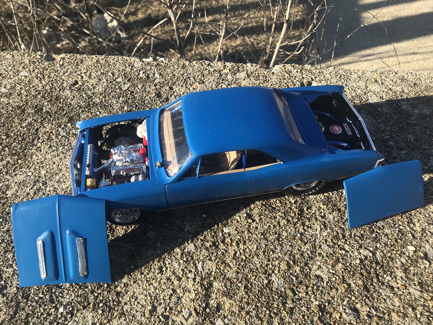 1967 Chevy Chevelle Pro Street Car -- 1/25 Scale -- Plastic Model Car ...