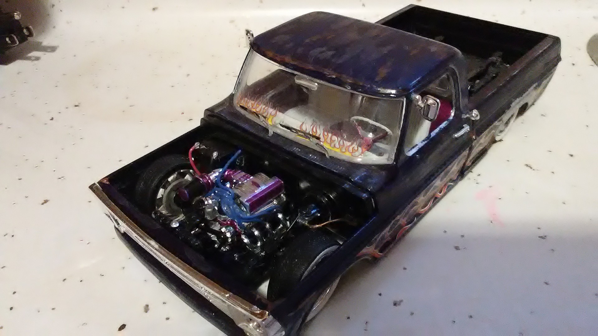 1965 Ford F-100 utility Truck -- Plastic Model Truck Vehicle Kit -- 1/ ...