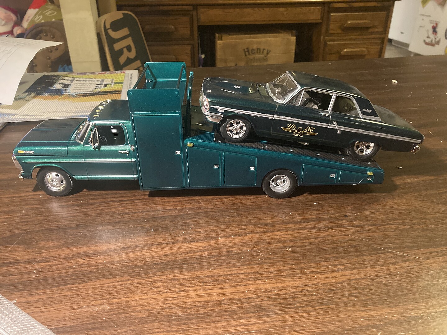 1967 Ford F350 Ramp Truck (Ltd Prod) -- Plastic Model Car Truck Vehicle ...
