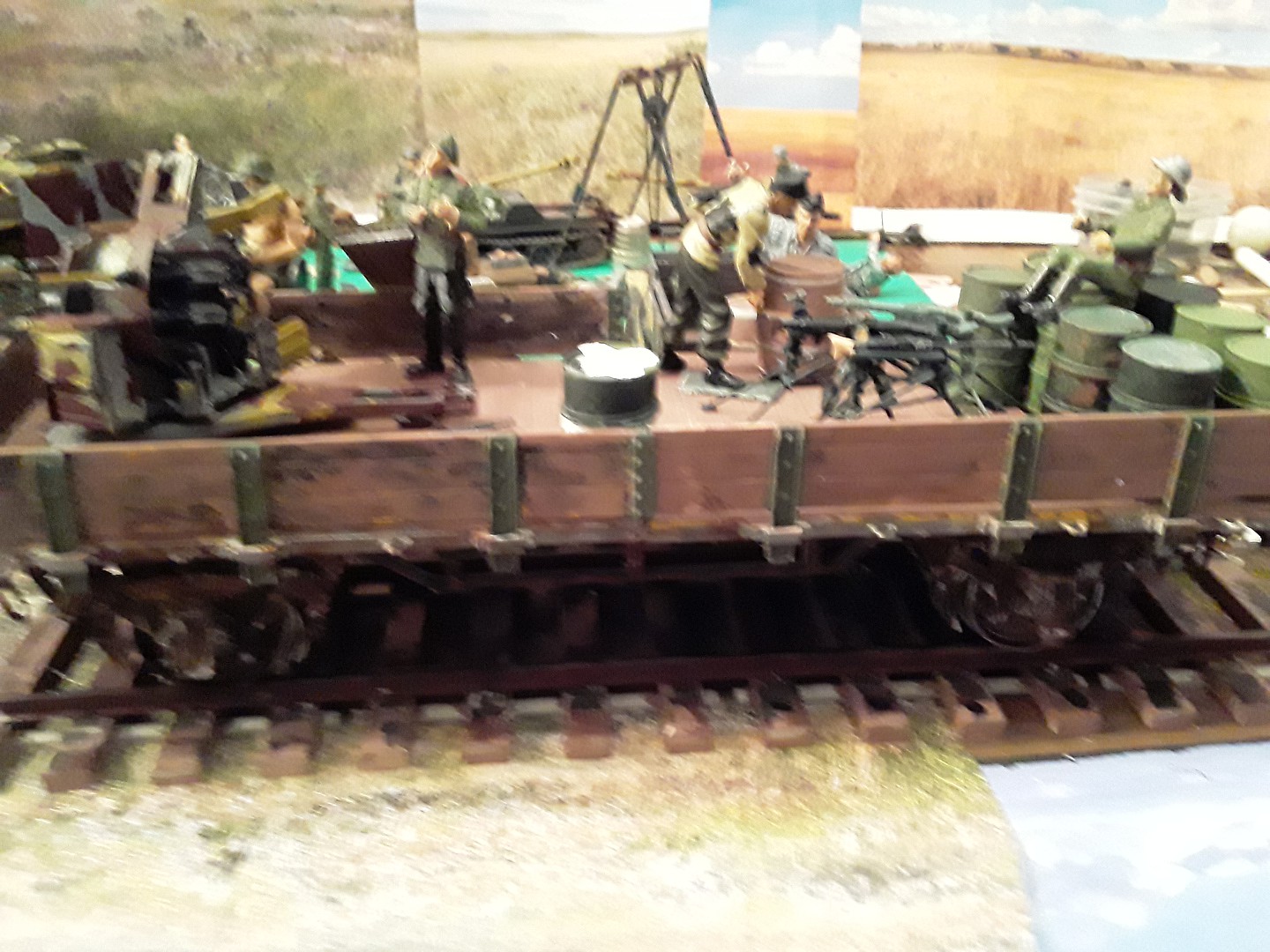 WWII German Army Gondola Railcar (Low Sides) -- Plastic Model Military ...