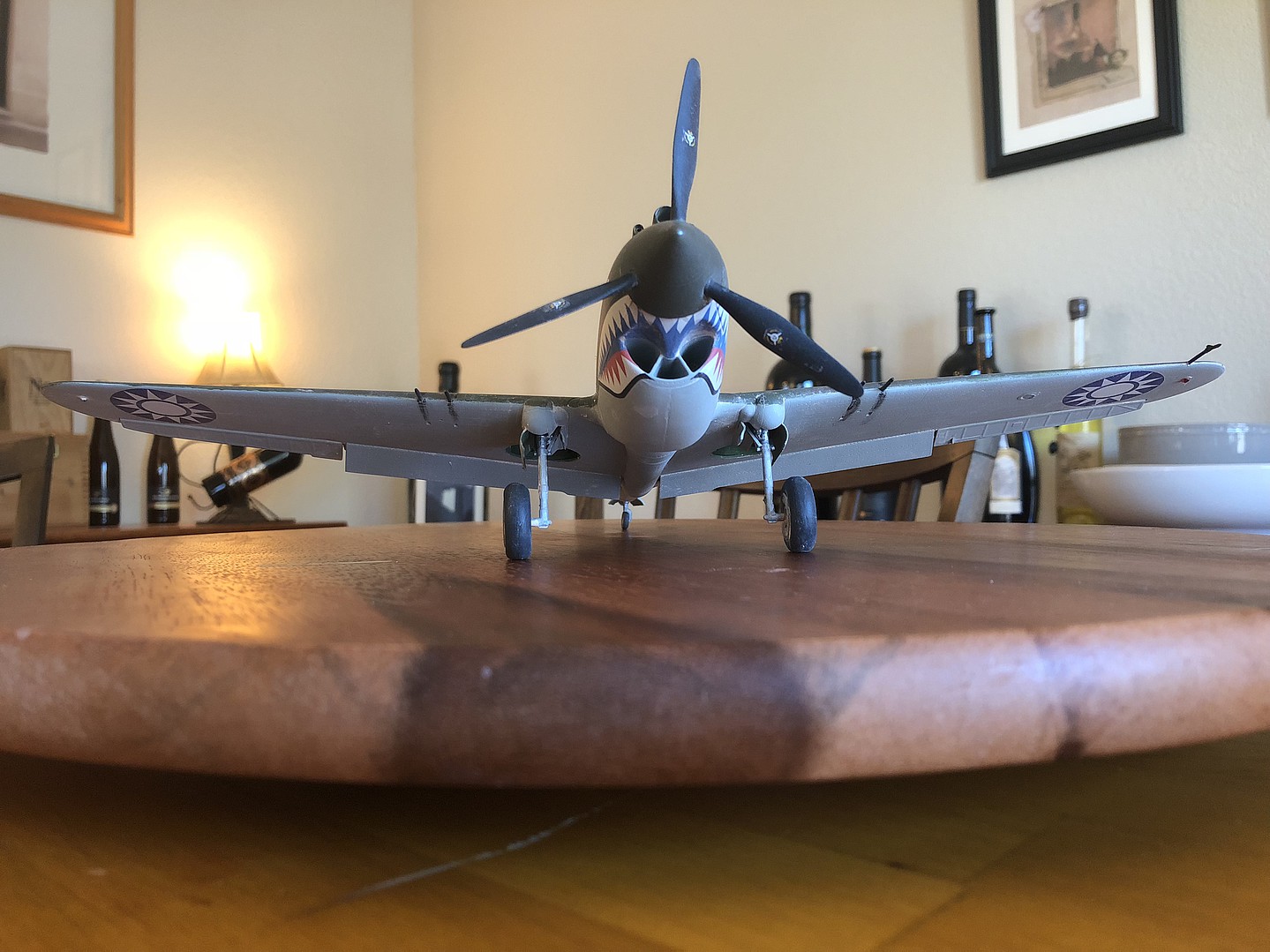 P40B Warhawk (Tomahawk MkIIa) Aircraft -- Plastic Model Airplane -- 1/ ...